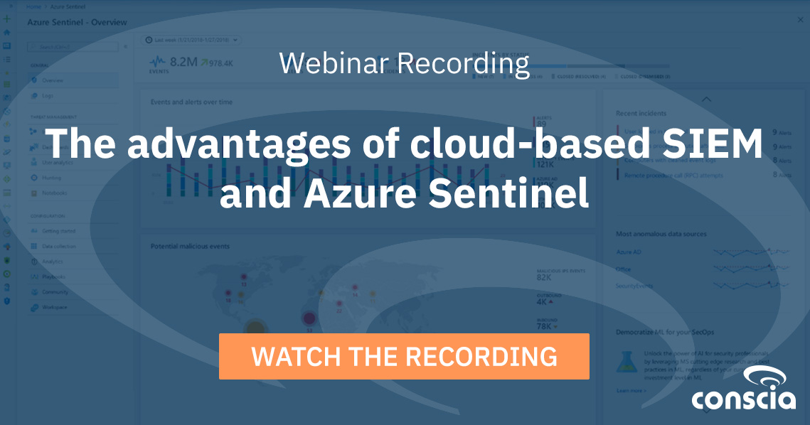 The advantages of cloud-based SIEM - Webinar Recording - Conscia